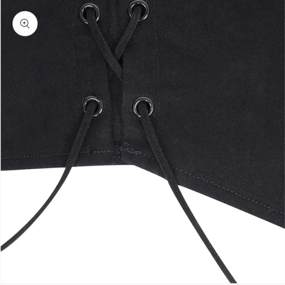 Tops | House Of Adonis Black Laceup Corset Top | Poshmark